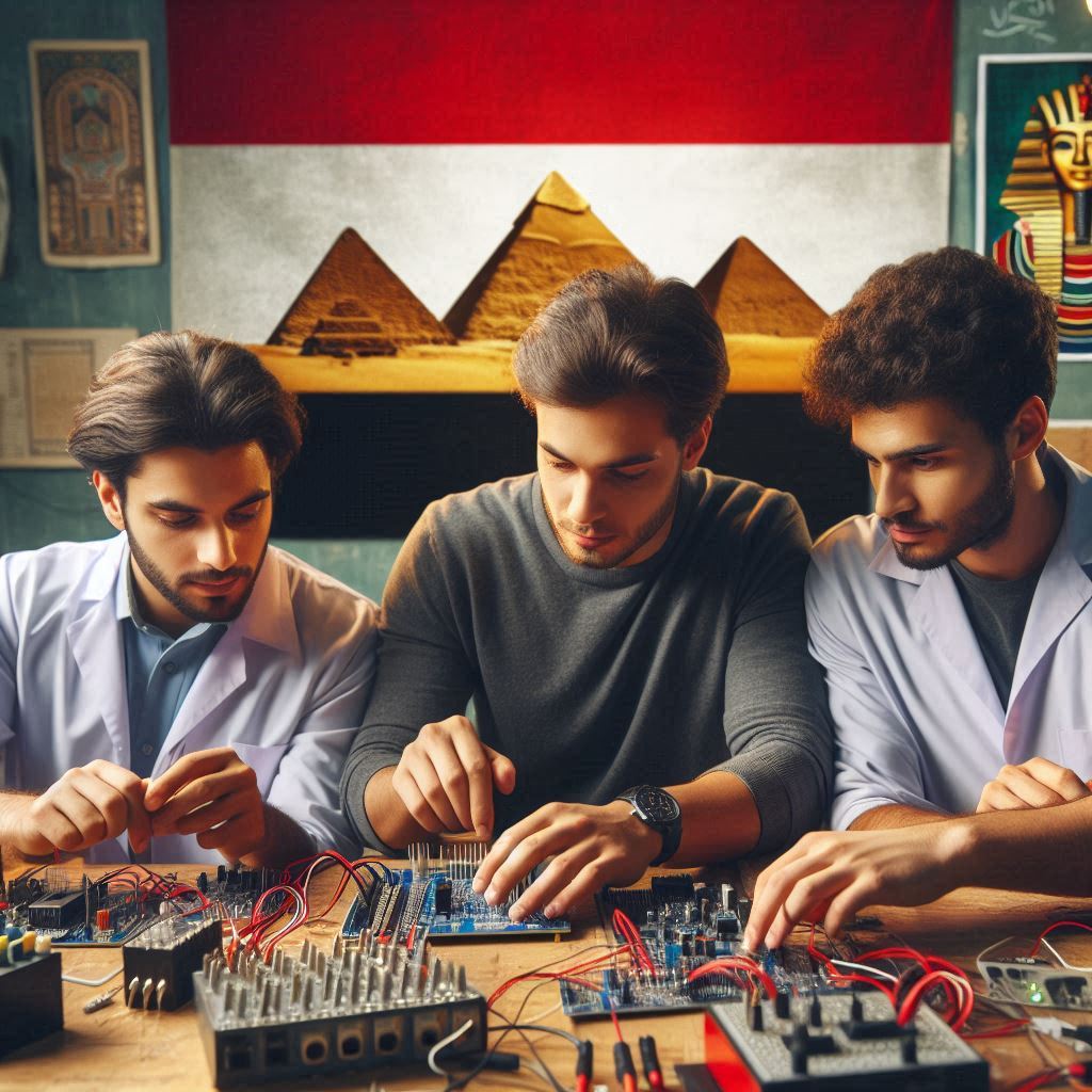 Are young people in Egypt uninterested in Electronics?